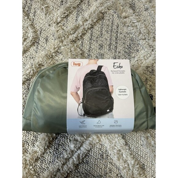 lug | Bags | Lug Echo Packable Backpack Echo Solid Sage Green New New ...